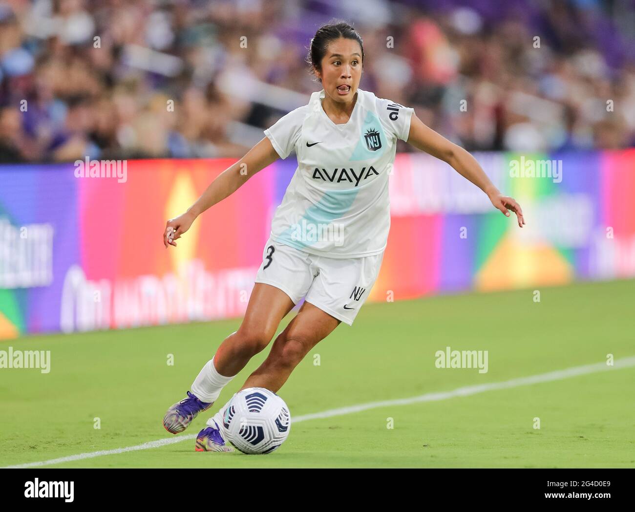 June 20, 2021: NJ/NY Gotham FC defender CAPRICE DYDASCO (3) sets up a ...