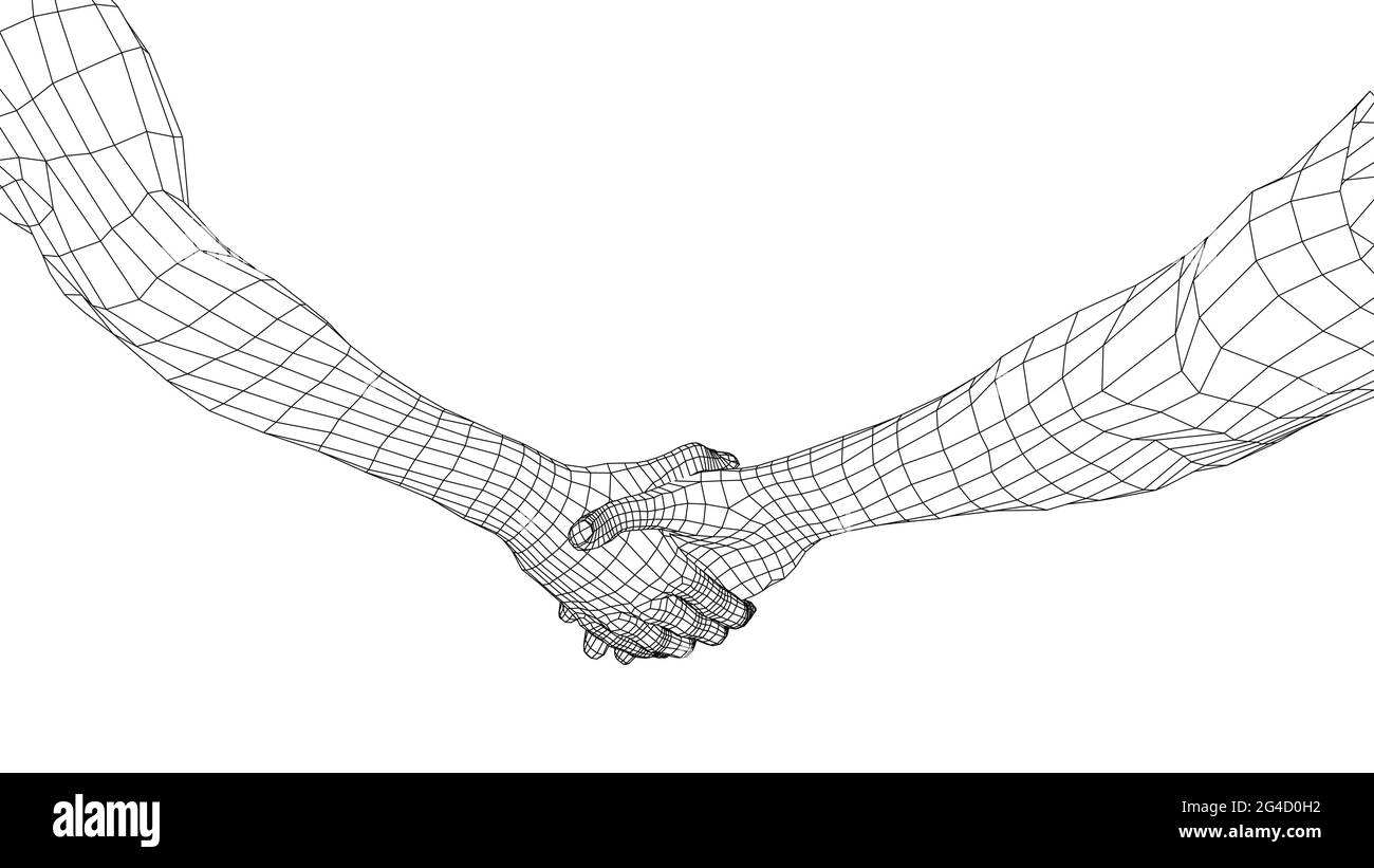 Two men shaking hands. Vector Stock Vector Image & Art - Alamy