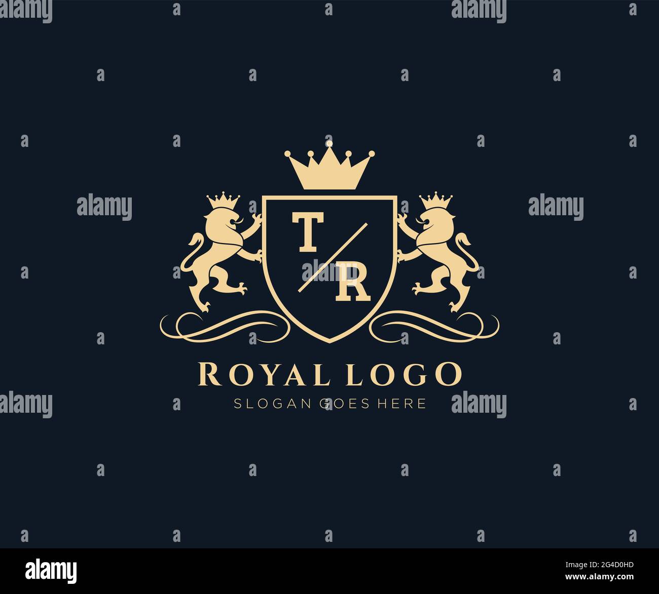 Tr crest vector hi-res stock photography and images - Alamy