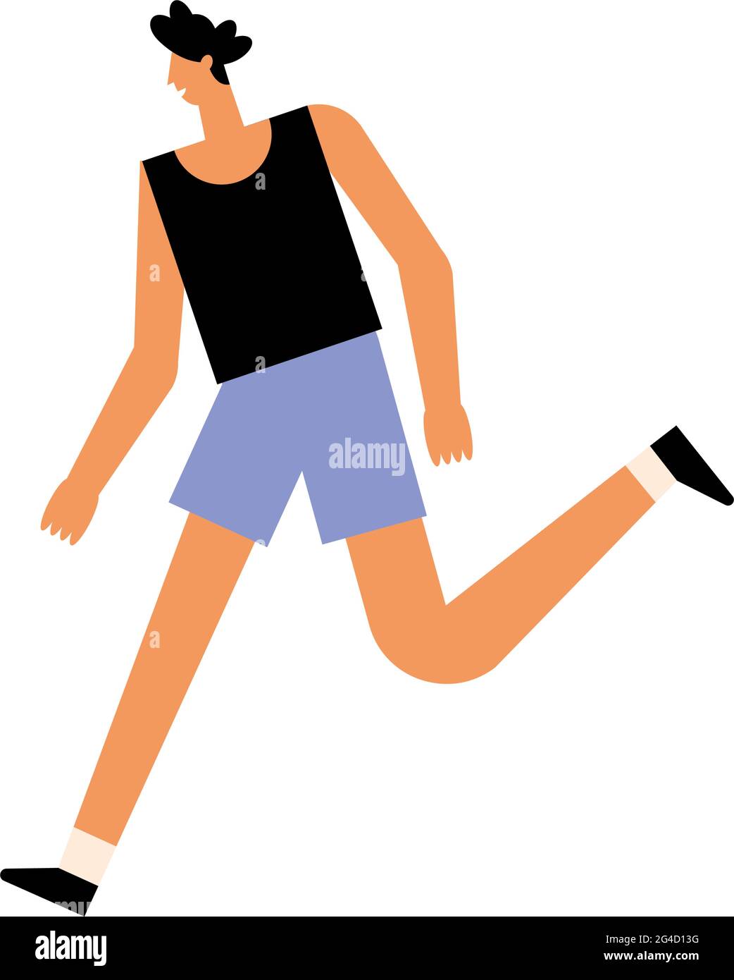 man running character outdoor activity Stock Vector Image & Art - Alamy