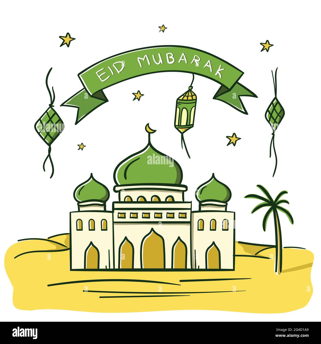 Masjid vector vectors hi-res stock photography and images - Alamy