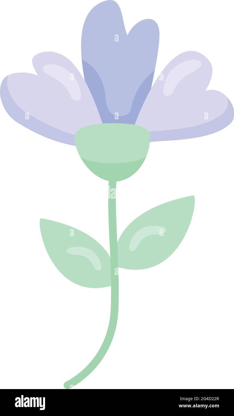 lilac cute flower decorative icon Stock Vector Image & Art - Alamy