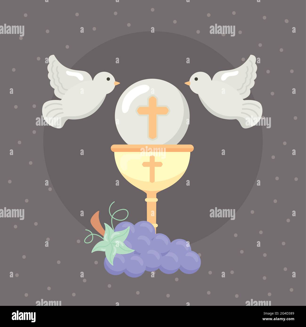 first communion card with chalice Stock Vector Image & Art - Alamy