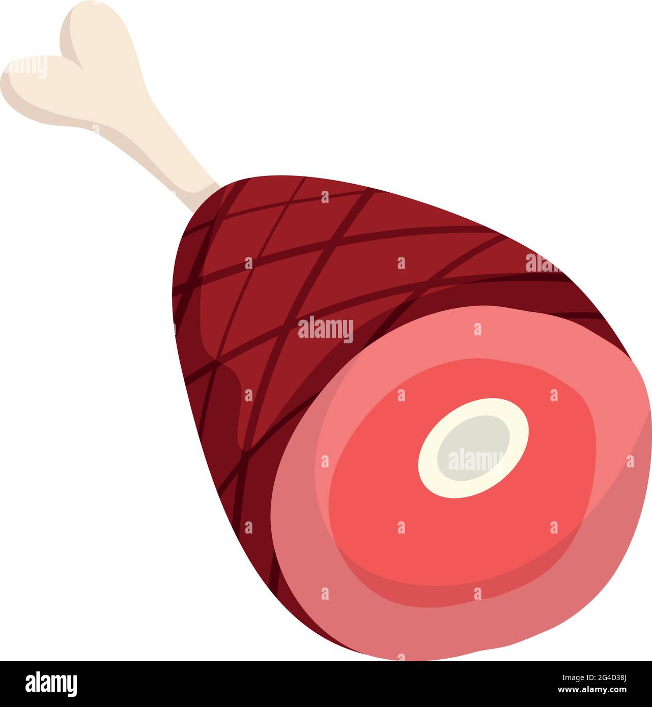 delicious pork leg food icon Stock Vector Image & Art - Alamy