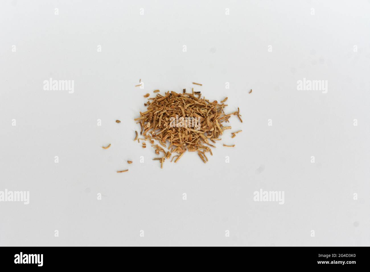 Dried ginseng root on isolated white background Stock Photo - Alamy
