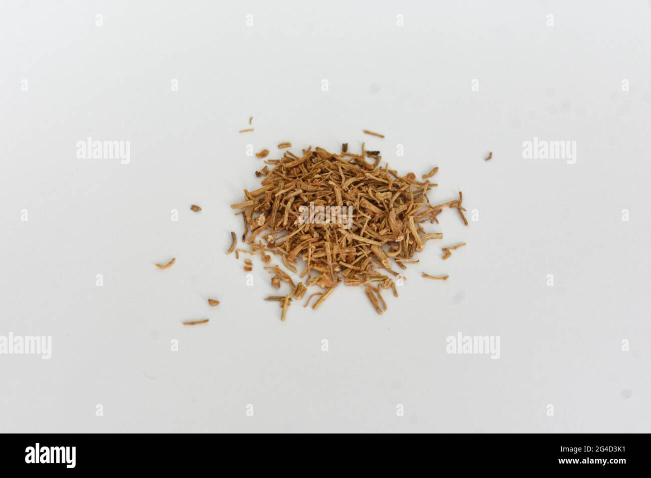 Dried ginseng root on isolated white background Stock Photo - Alamy