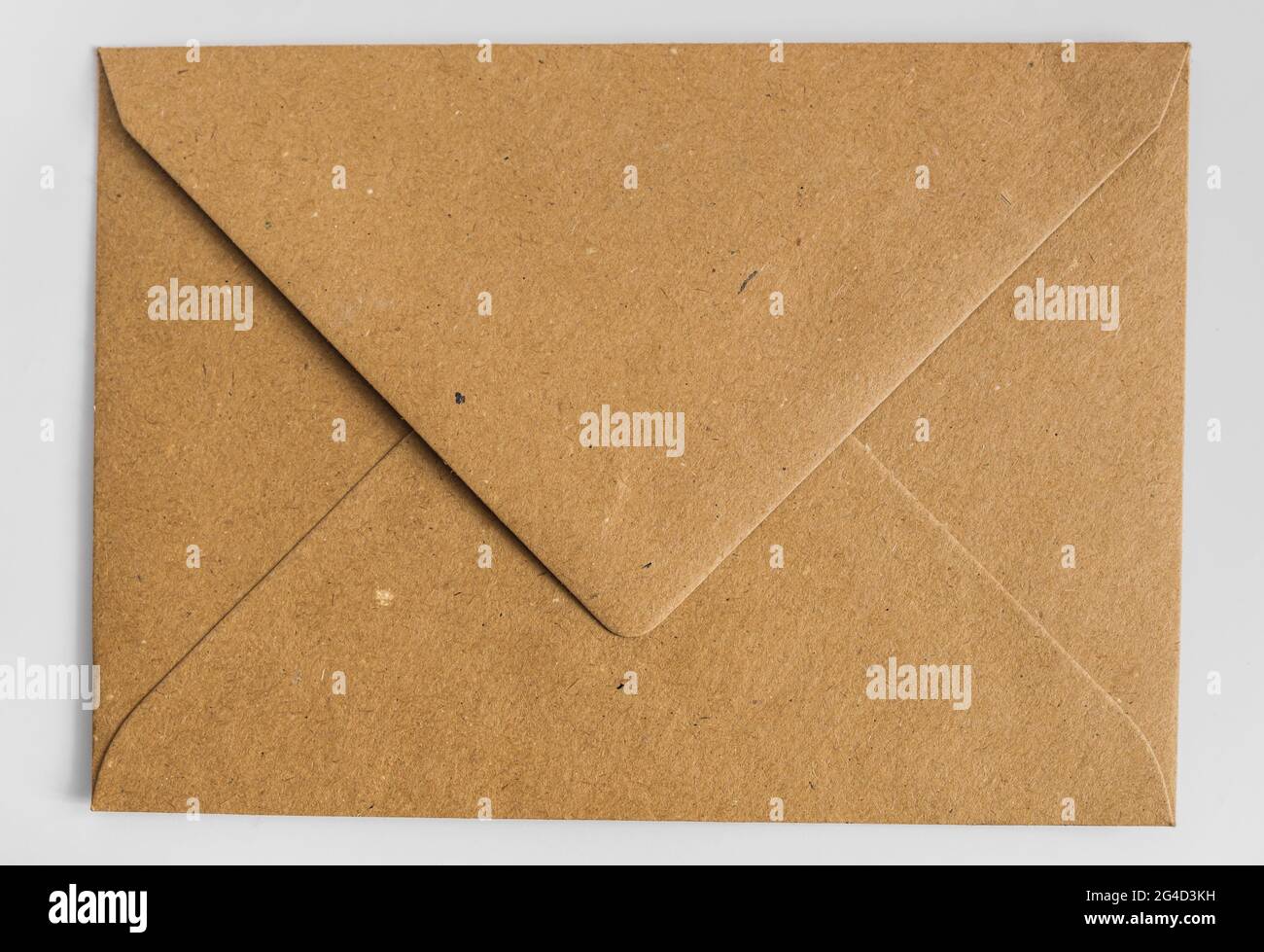 Old crumpled envelope on white background Stock Photo - Alamy