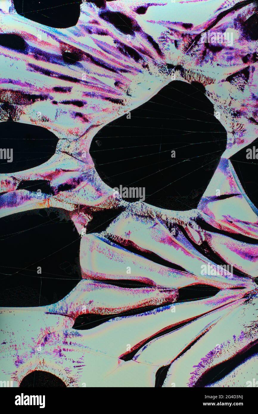 Television failure, LCD Screen glitch, LCD screen as abstract ...