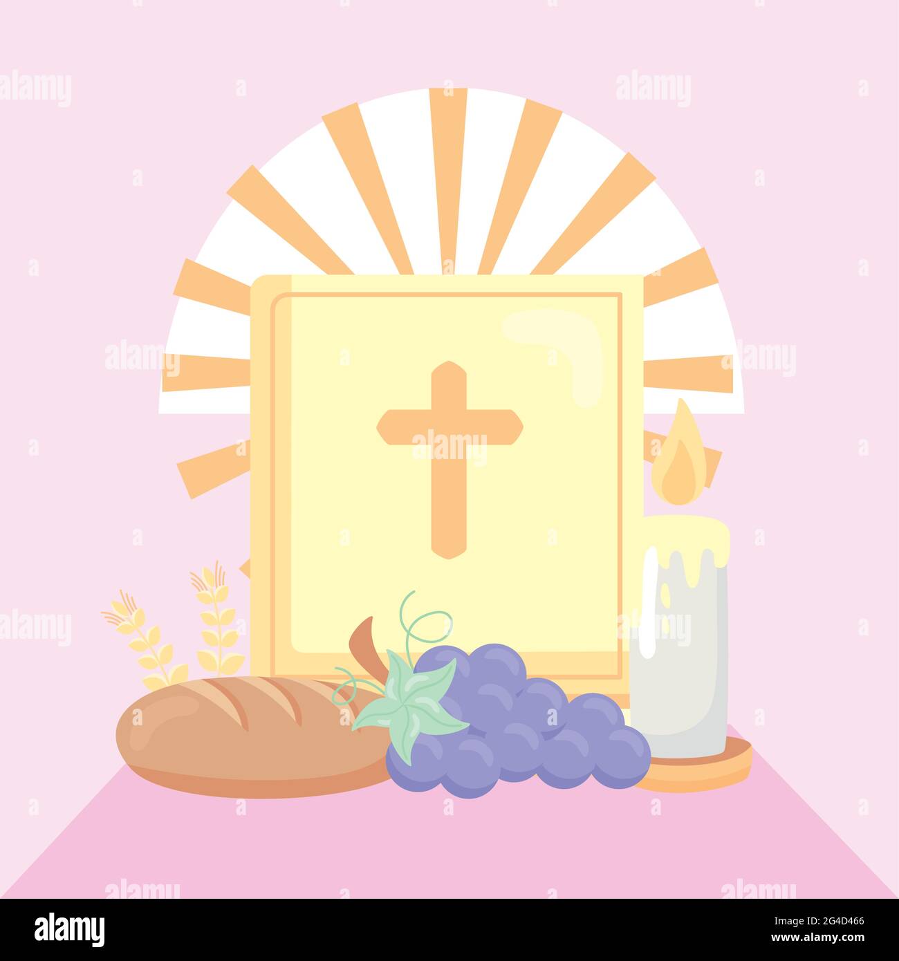Holy communion book Stock Vector Images - Alamy
