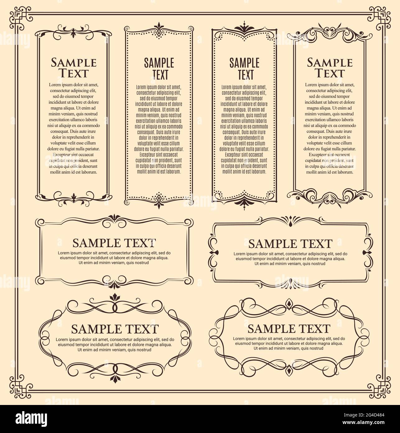 Victorian Vintage Design Border