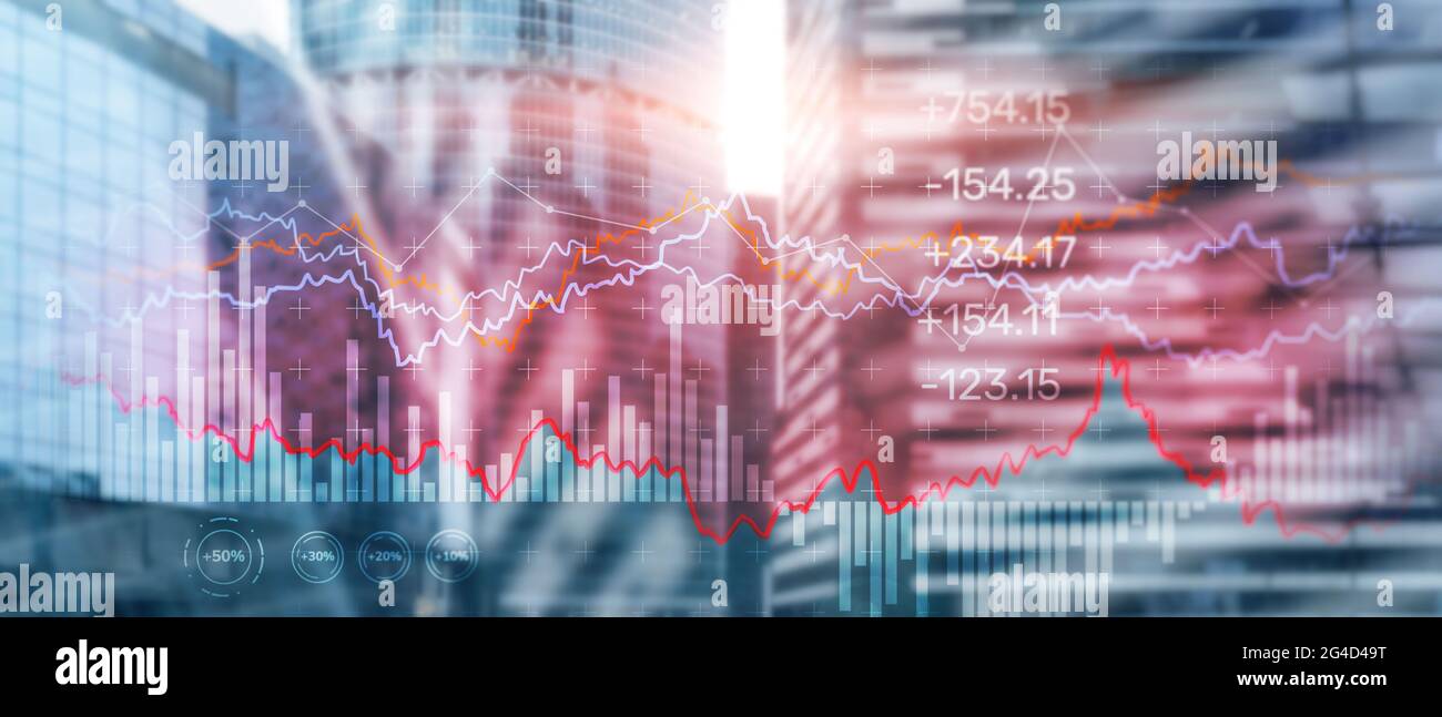Business Graph Stock Market chart Stock Photo - Alamy