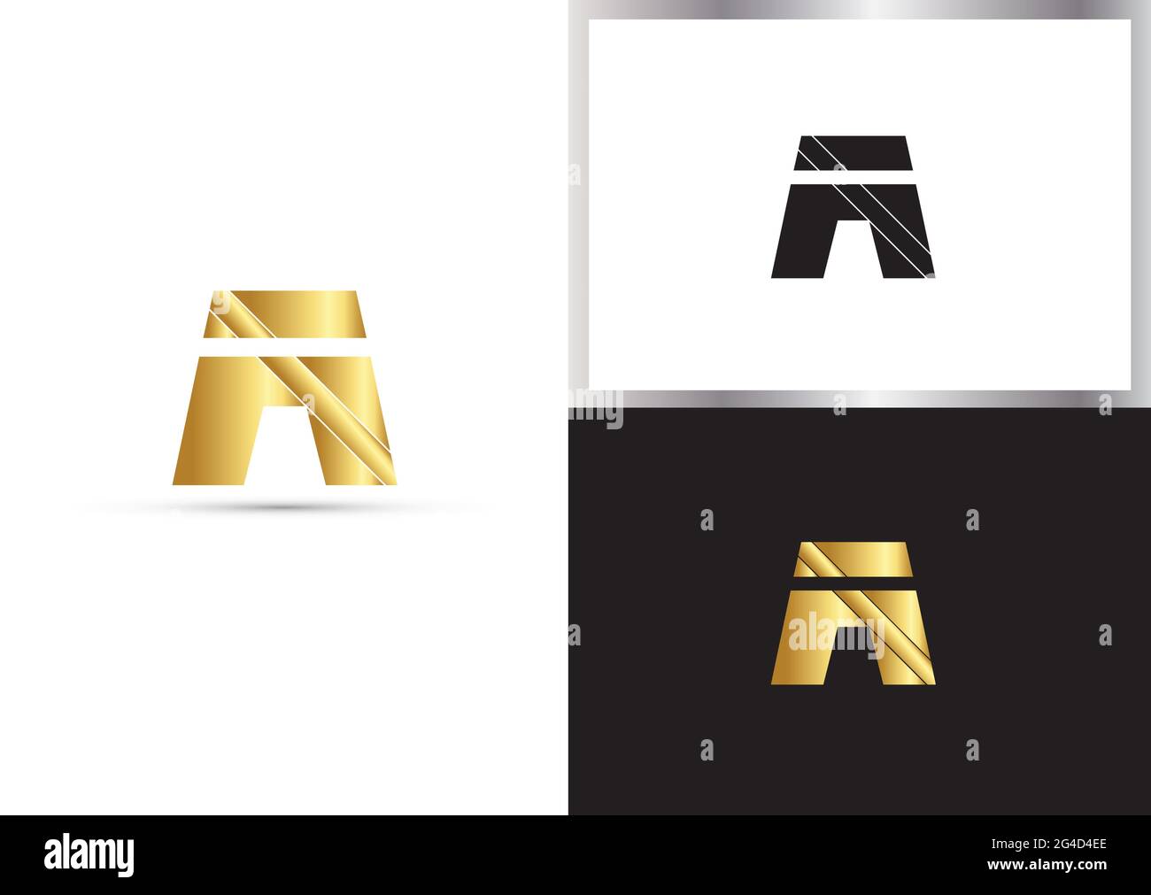 Modern , Clean and Minimal Heart Shaped Letter A or Letter AA logo ...