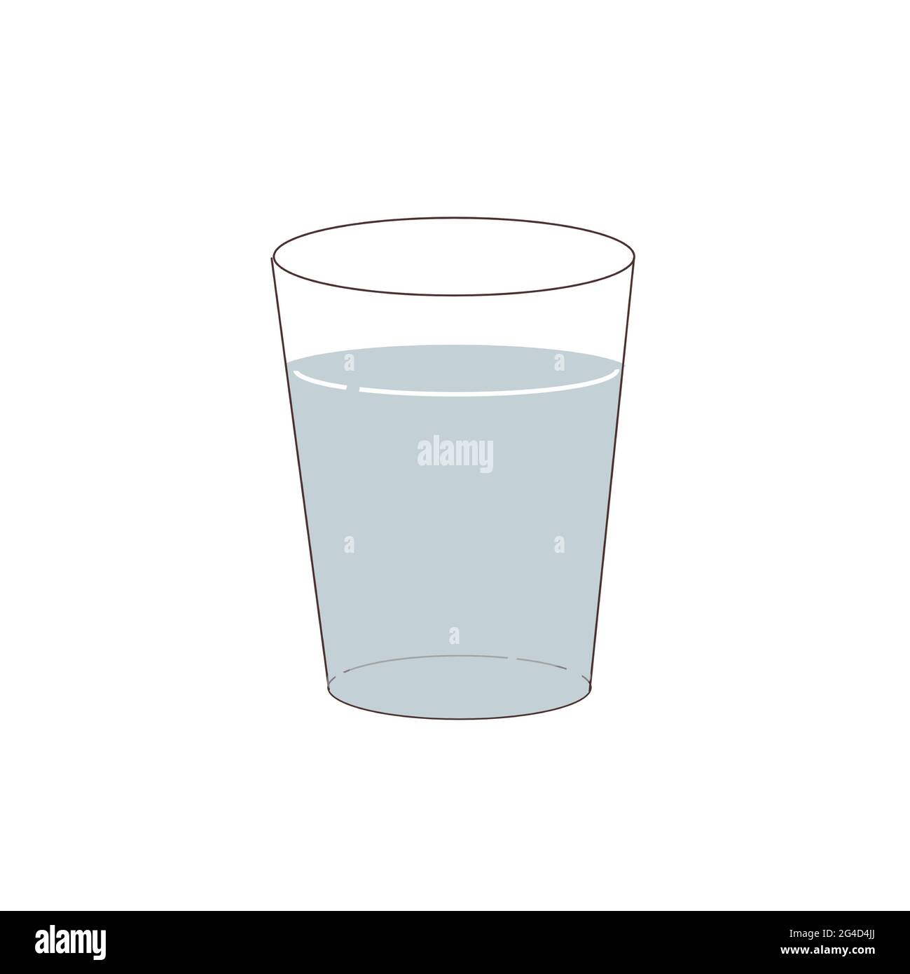 Glass Of Water Drawing Step By Step