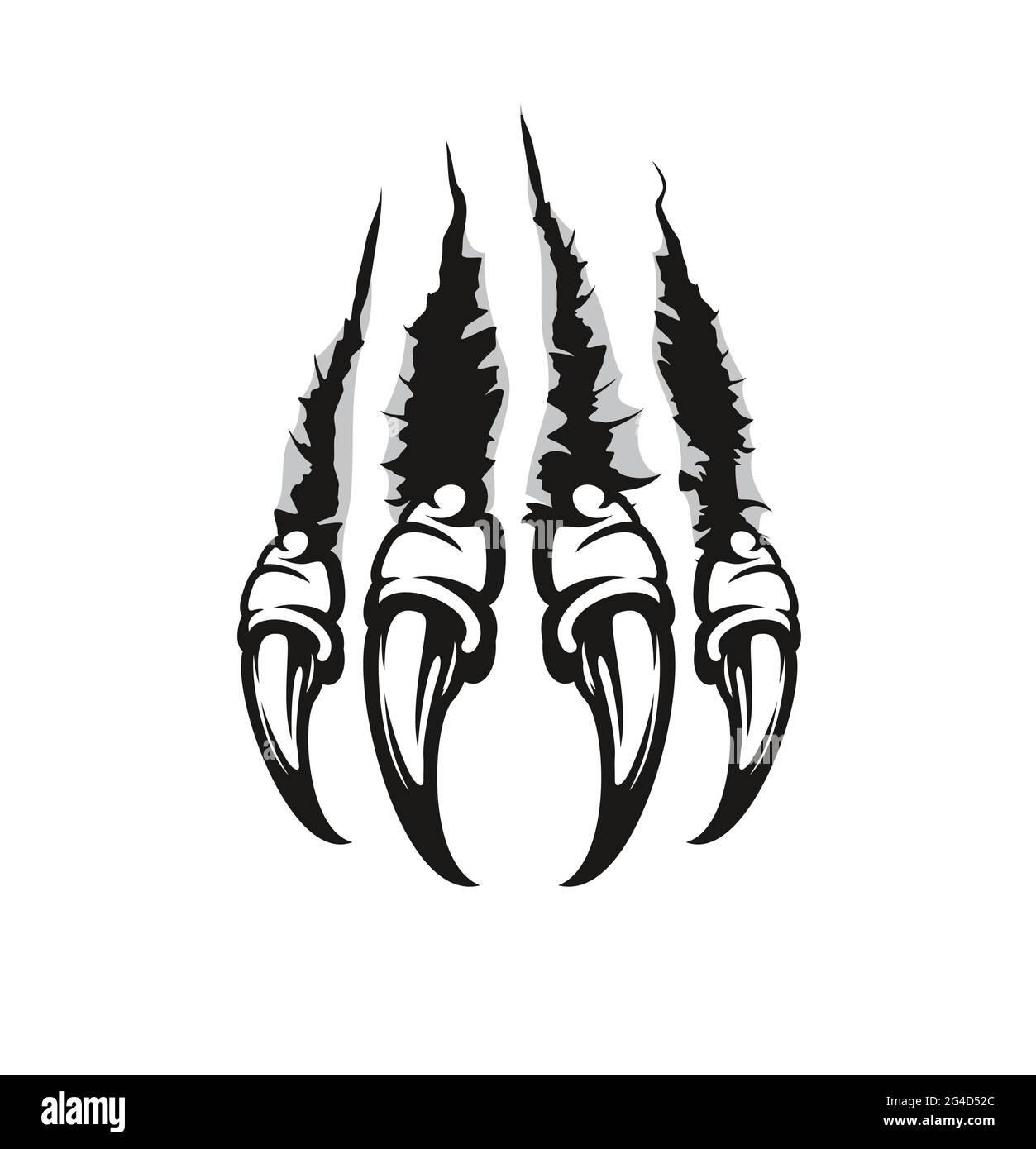 Monster claw marks and scratches, wild beast animal torn cracks, vector ... Monster claw marks and scratches, wild beast animal torn cracks, vector ...