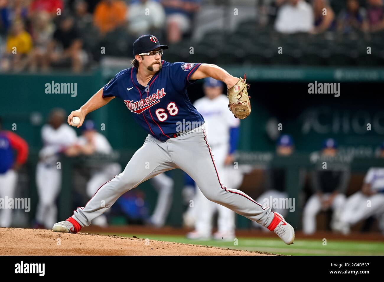 June 19th, 2021: Minnesota Twins relief pitcher Randy Dobnak (68) on ...