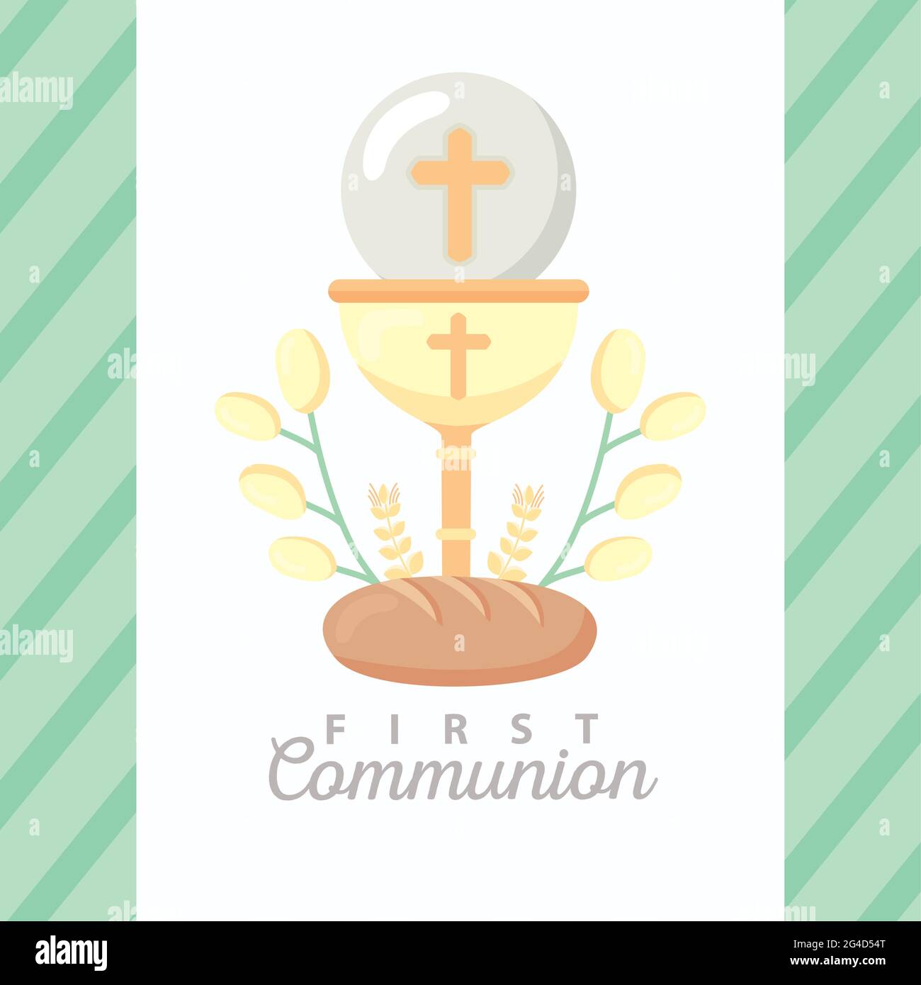 first communion invitation with chalice Stock Vector Image & Art - Alamy