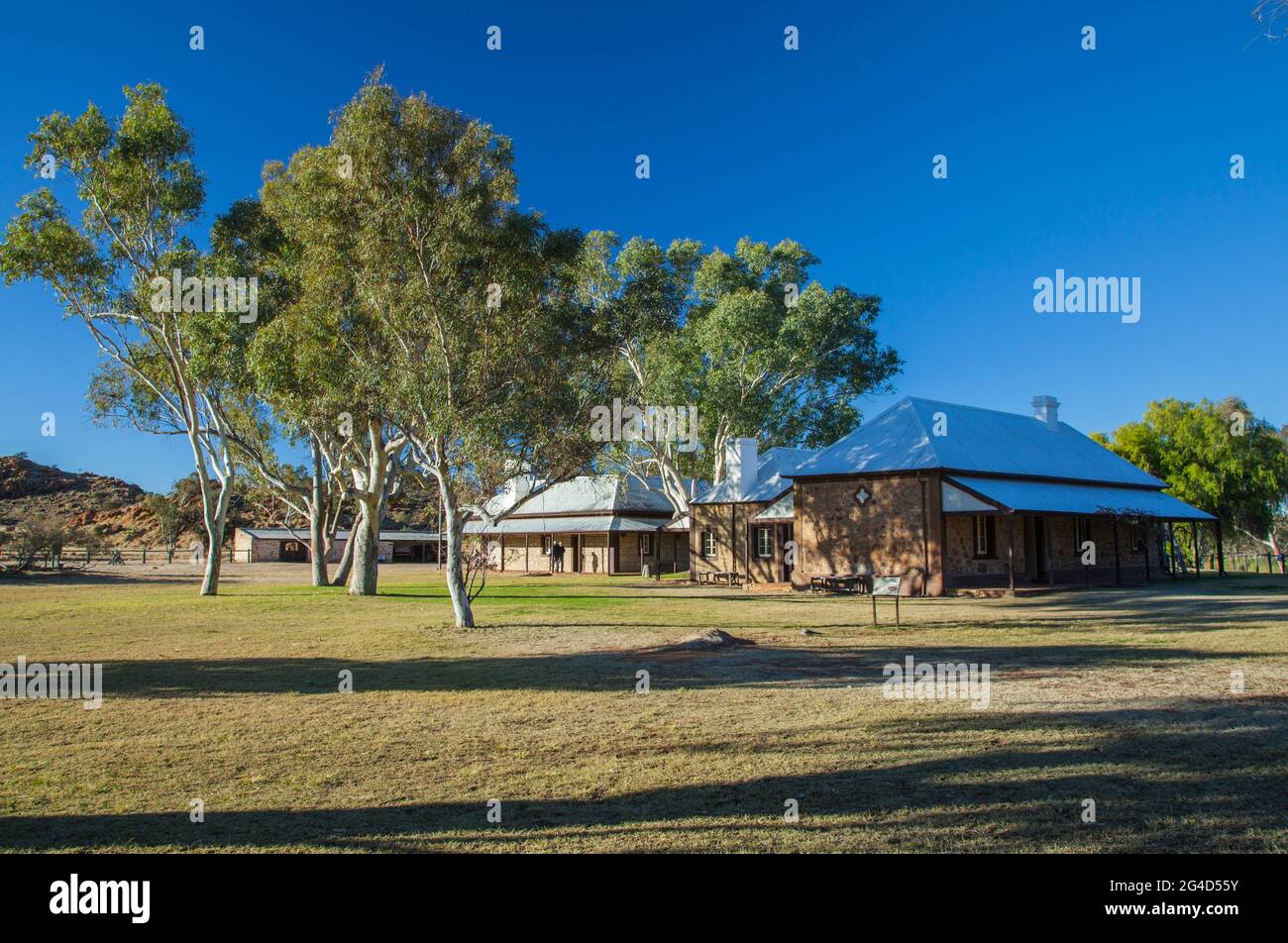The Old Telegraph Station (circa 1871) at the Alice Springs' Telegraph ...