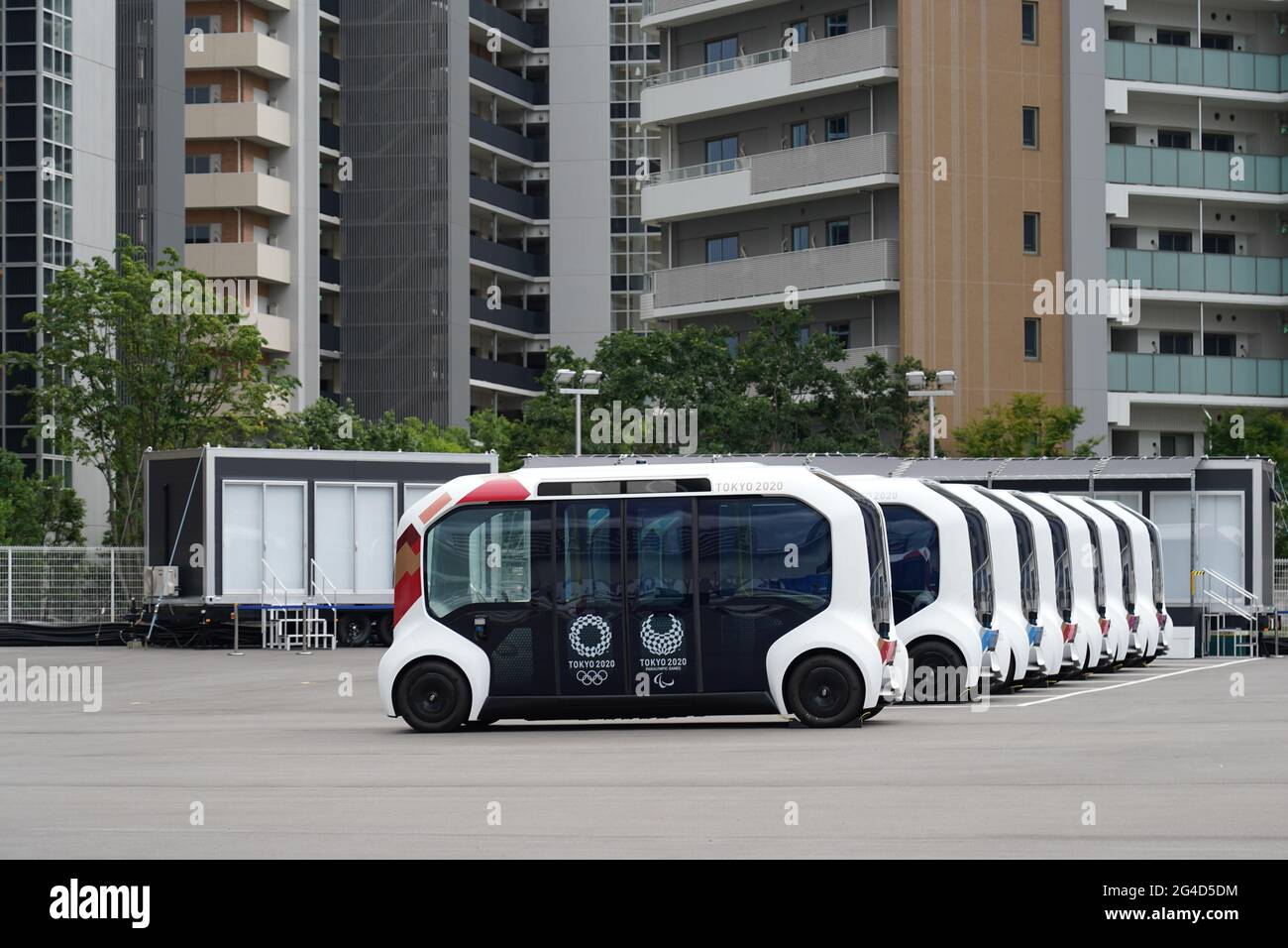 Semi auto driving buses that help the athletes' transportation for 24/7 ...