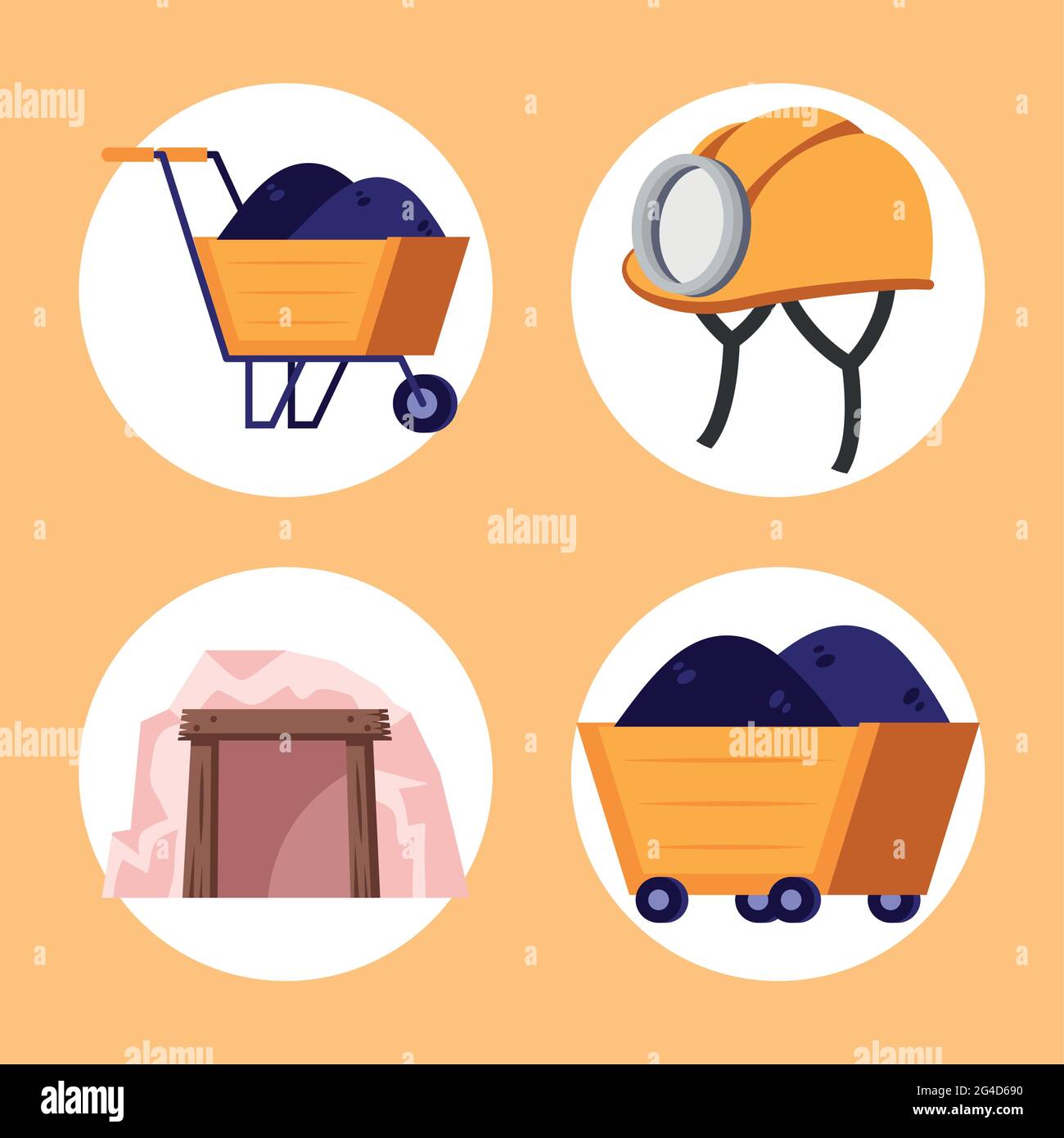 Mining machinery underground Stock Vector Images - Alamy