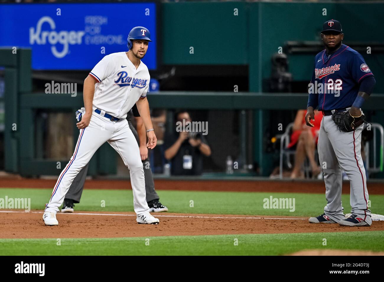 June 19th, 2021: TTexas Rangers first baseman Nate Lowe (30) during a ...