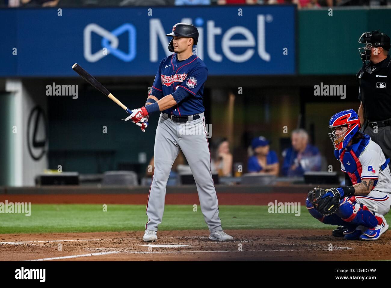 Arlington, Texas, USA. 19th June, 2021. Minnesota Twins right fielder ...