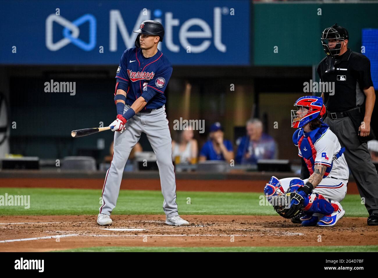Arlington, Texas, USA. 19th June, 2021. Minnesota Twins right fielder ...