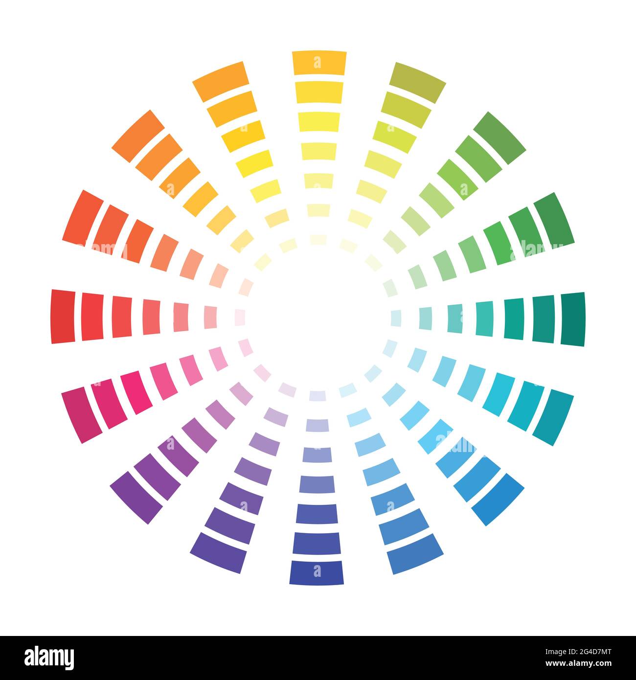 Abstract tiles that makes a color rays with gradient optical effect ...