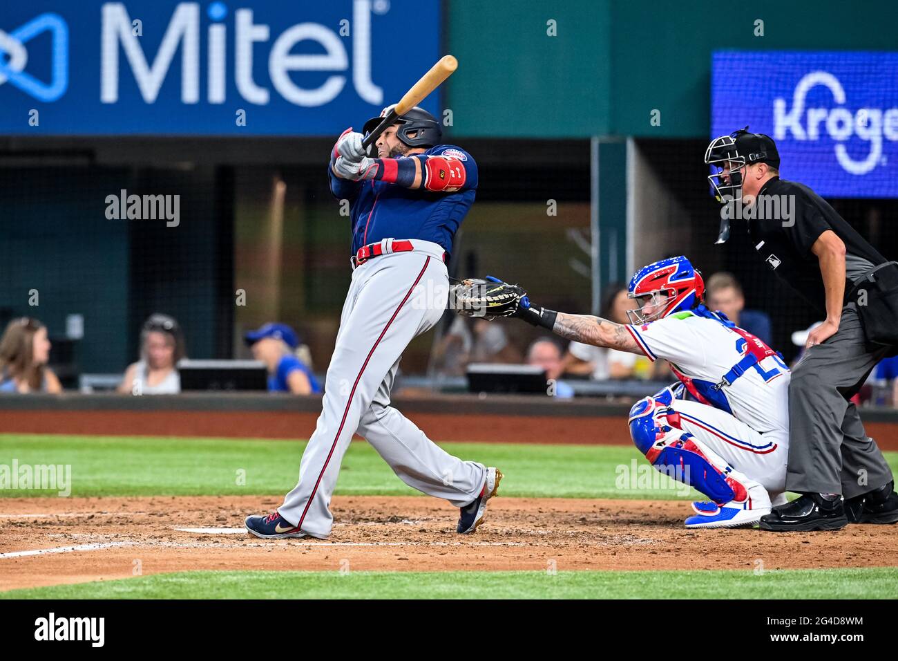 June 19th, 2021: Minnesota Twins designated hitter Nelson Cruz (23) at ...
