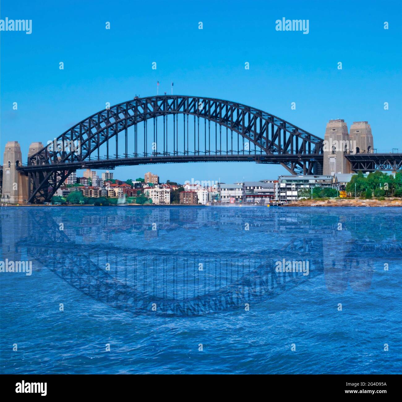 Sydney landscape opera house financial district hi-res stock ...