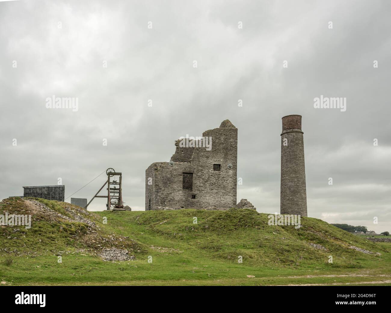 Magpie Mine nr Sheldon in the Peak District National Park Derbyshire ...