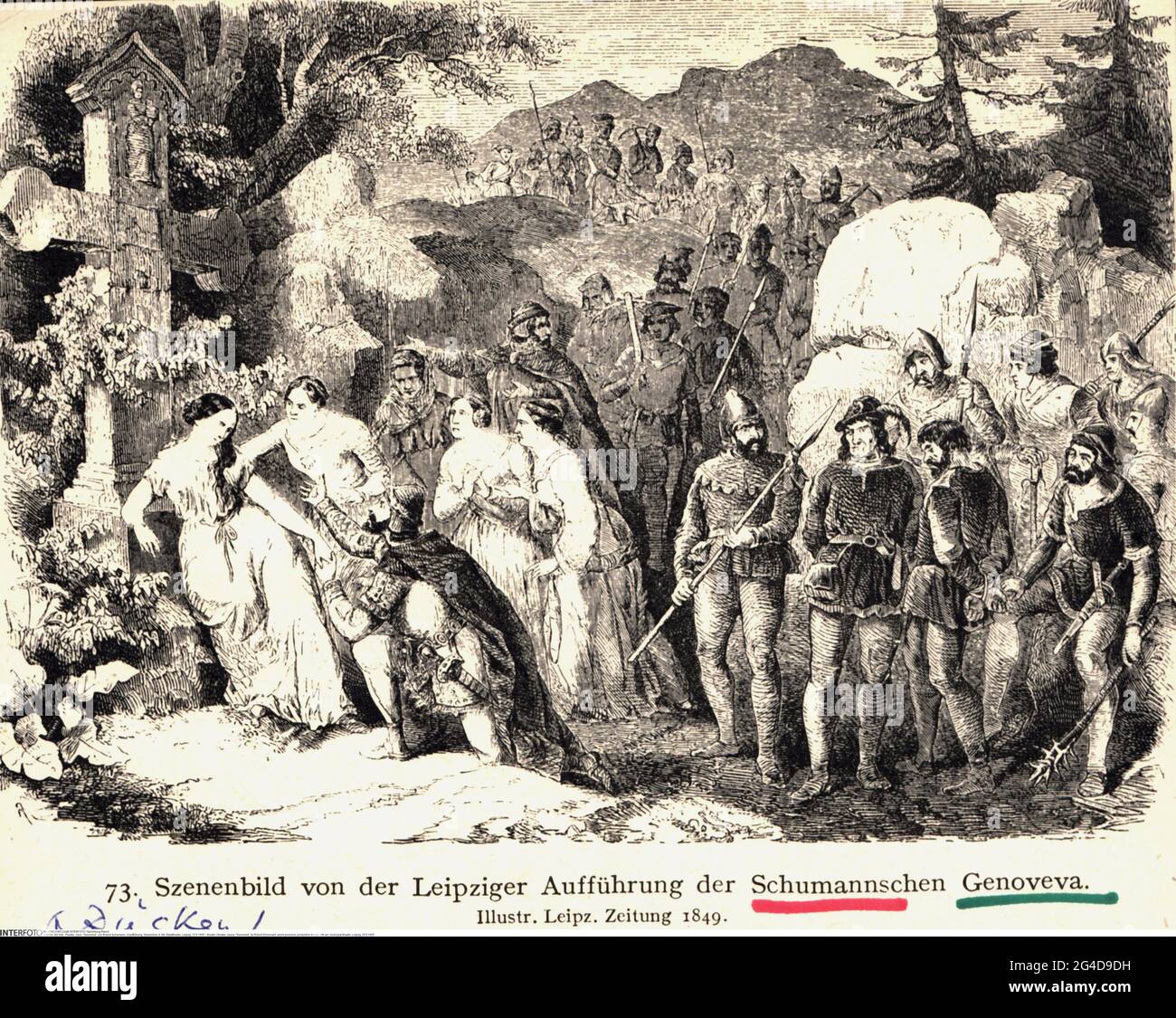 theatre / theater, opera, "Genoveva", by Robert Schumann, world ...