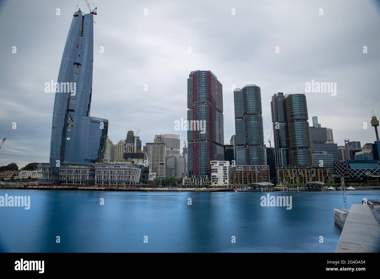 Long exposure Sydney Harbour Australia turquoise blue colours of the ...