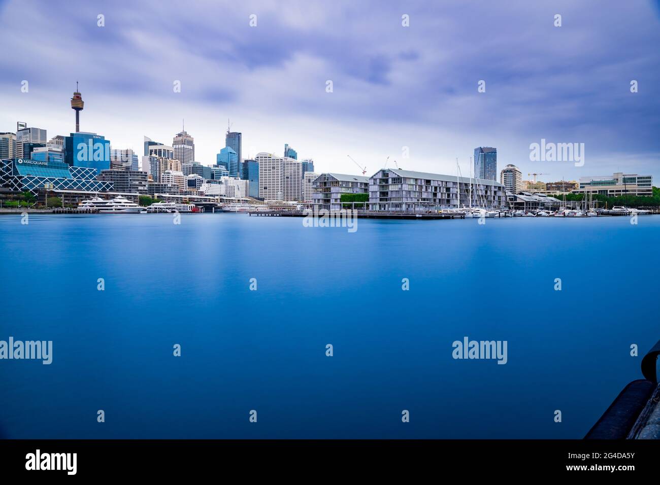 Long exposure Sydney Harbour Australia turquoise blue colours of the ...