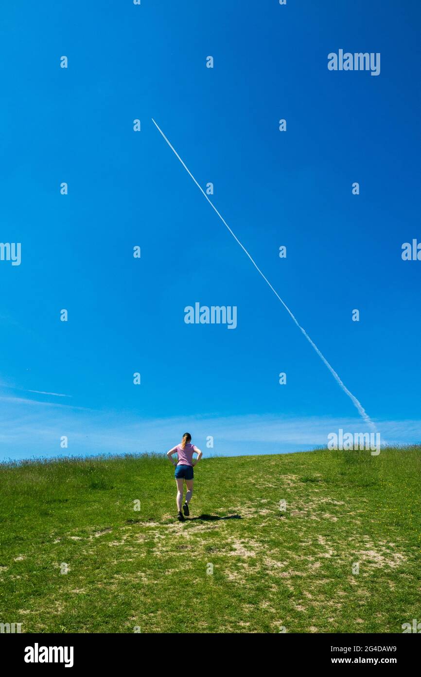 Pitstone Hill, The Ridgeway, Chilterns Stock Photo - Alamy