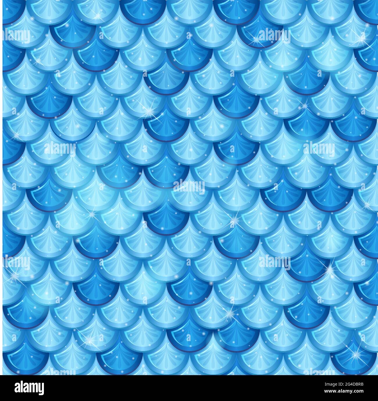 Pearlescent mermaid scales seamless pattern illustration Stock Vector ...