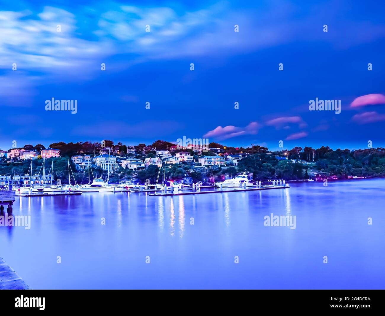Panorama view of Sydney Harbour NSW Australia lovely turquoise waters ...