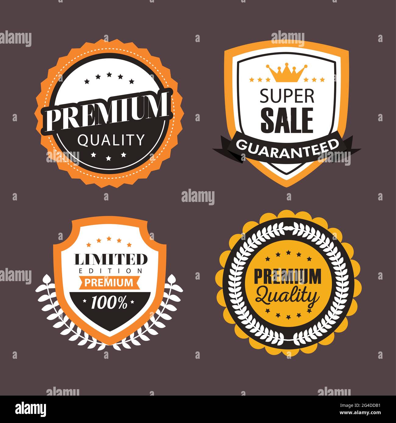Four seals Stock Vector Images - Alamy