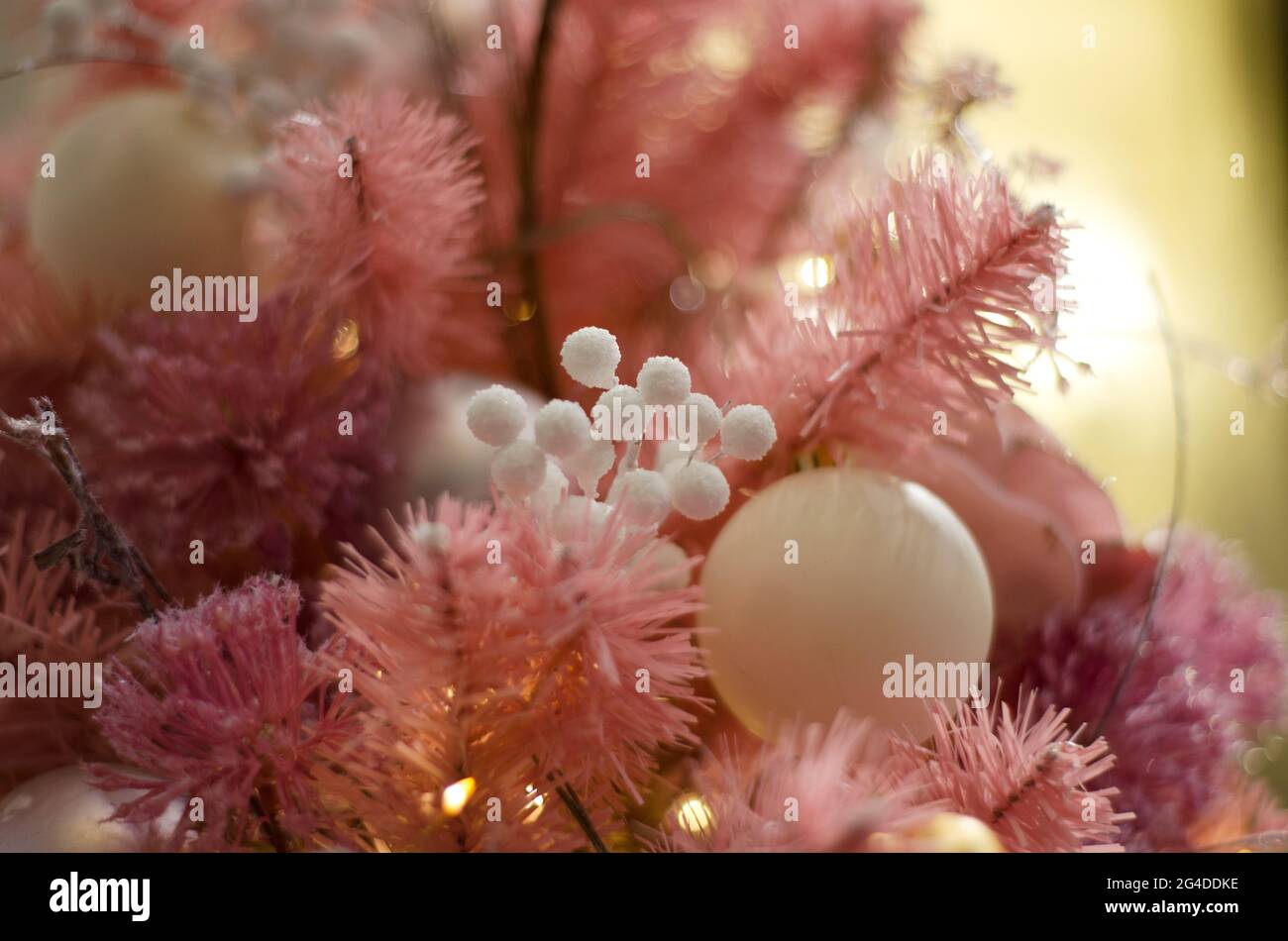 Christmas, New Year's background with decorative elements of pastel ...