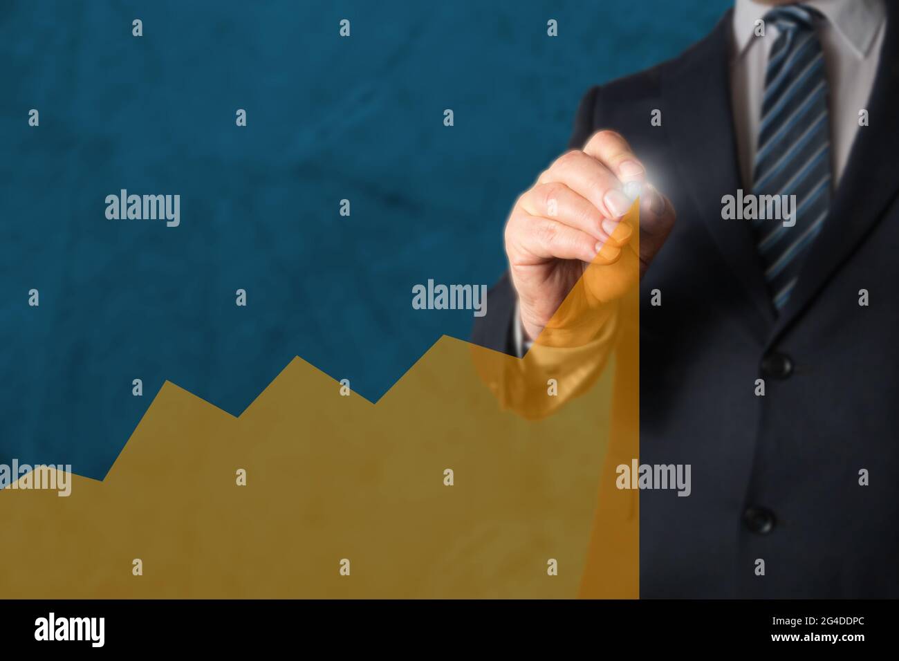Sales Chart Graph Showing Increasing Profits Trade Stock Photo - Alamy
