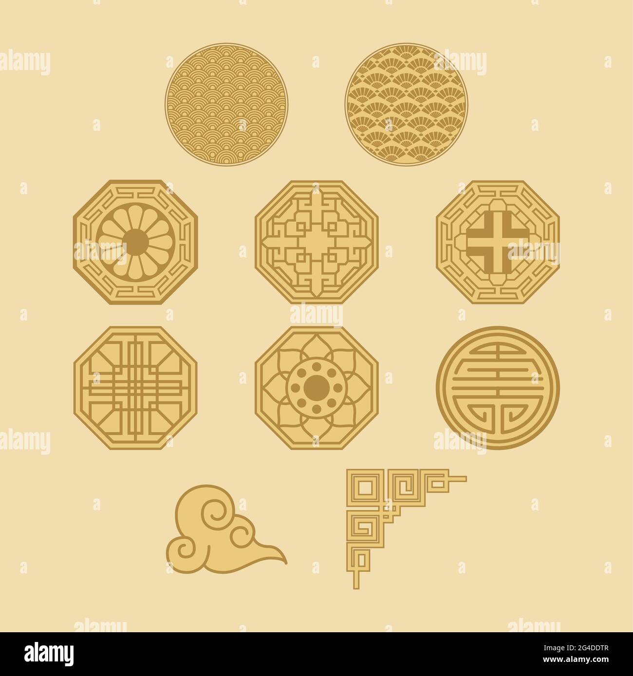 ten korean style set patterns Stock Vector Image & Art - Alamy