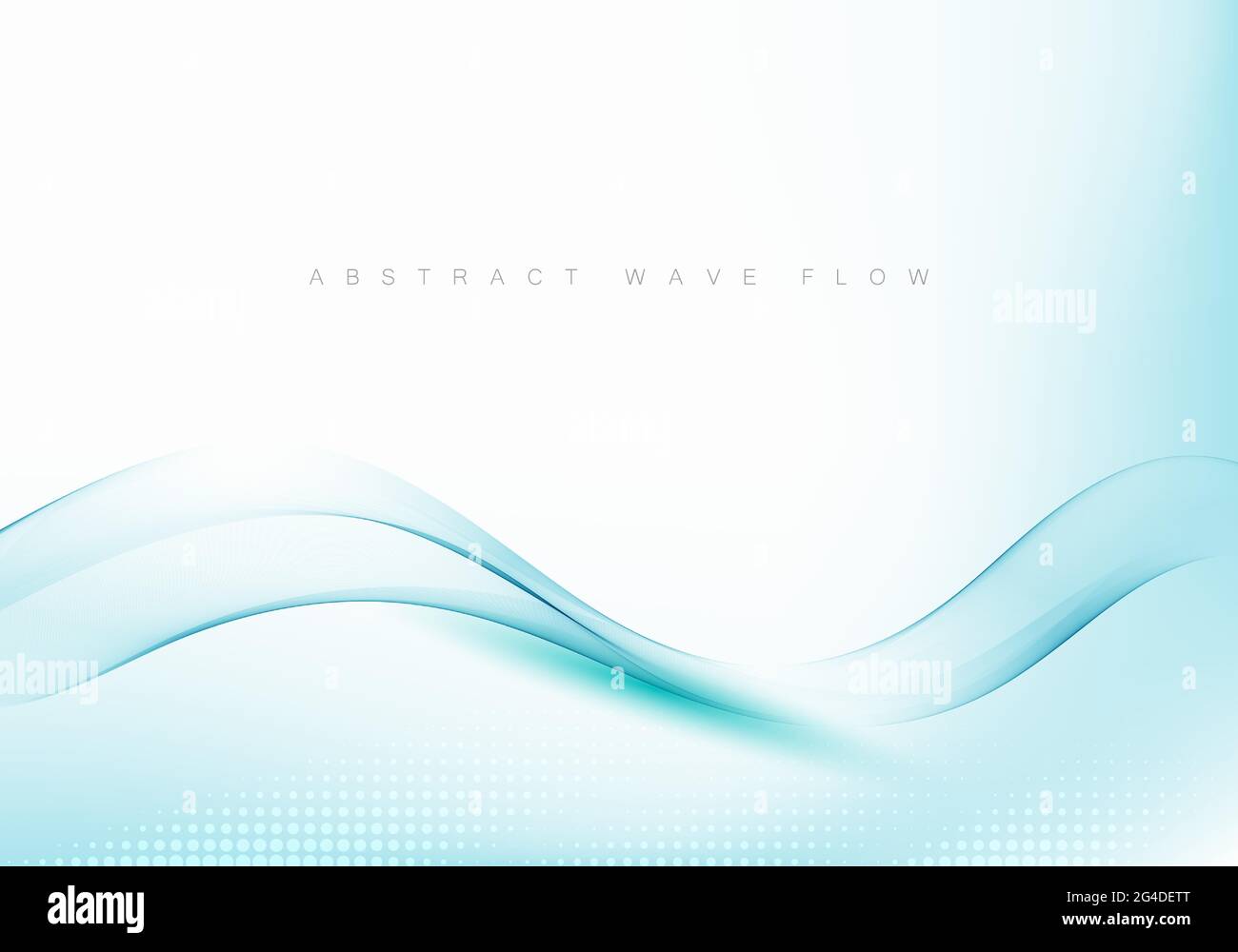 Abstract shiny color blue wave design element on white background Stock ...