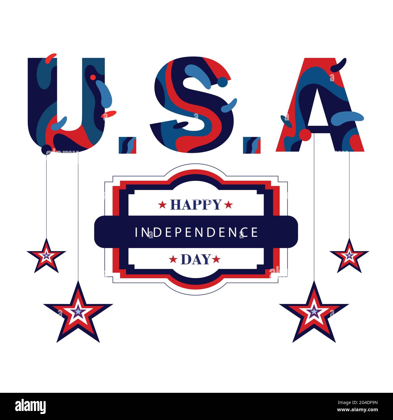 Typographical layout with different colors which indicates the identity ...