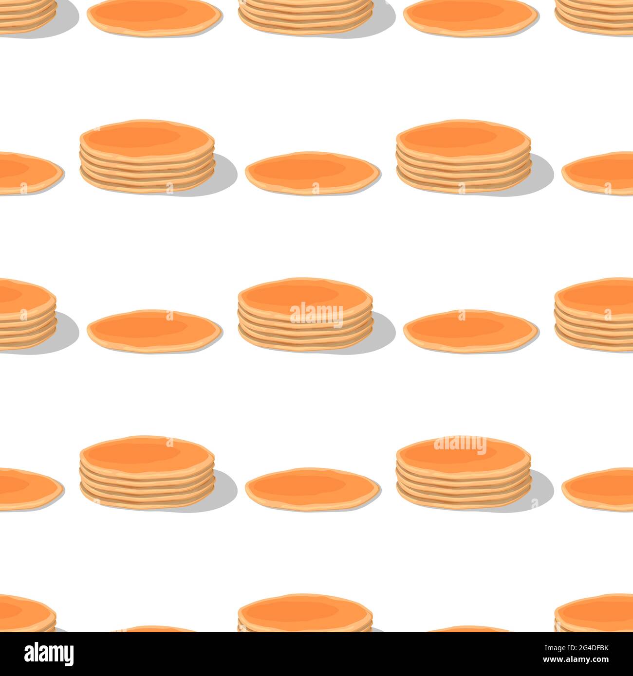 pancake , cartoon seamless pattern background Stock Vector Image & Art ...
