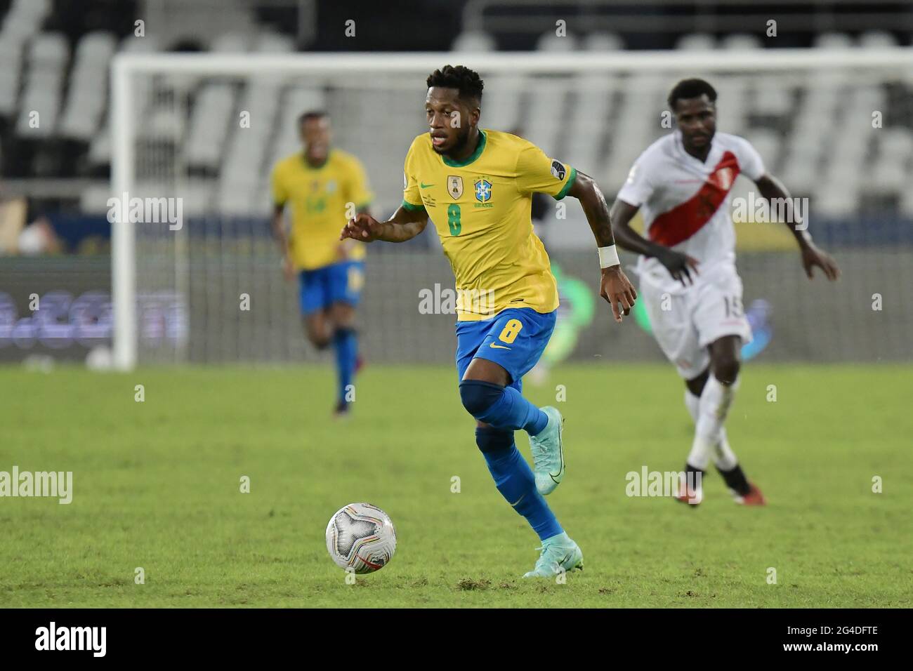 17th June 2021; Nilton Santos Stadium, Rio de Janeiro, Brazil; Copa America, Brazil versus Peru ...
