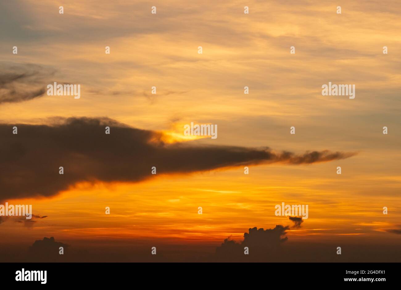 Dramatic red and orange sky and clouds abstract background. Red-orange ...