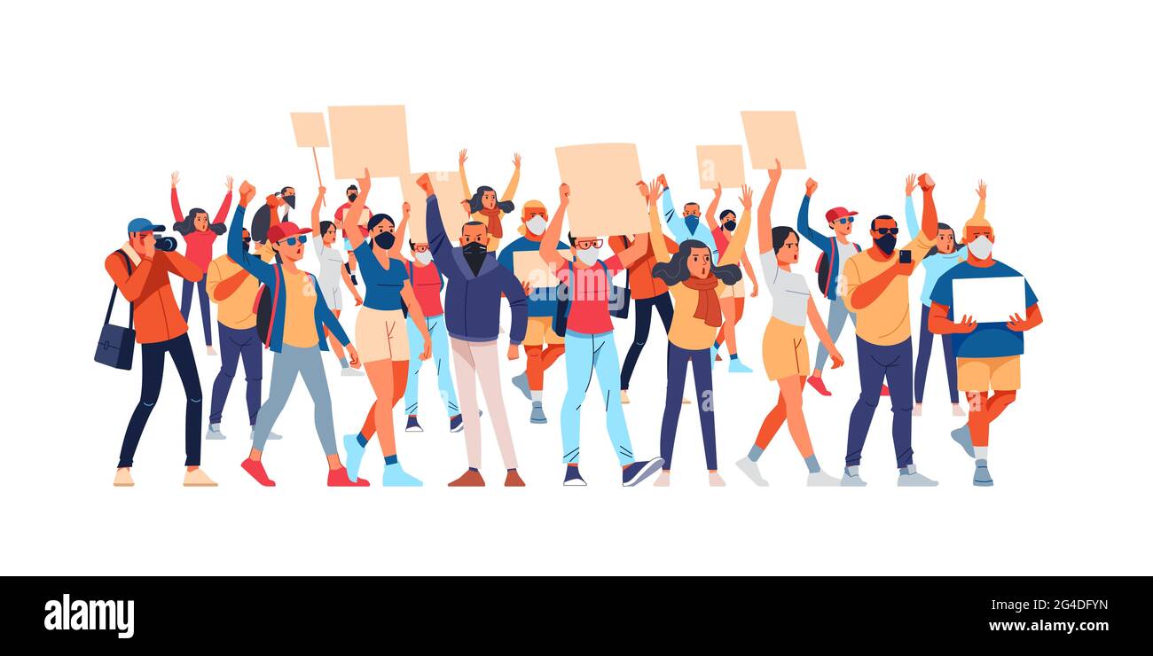 Crowds rally Stock Vector Images - Alamy