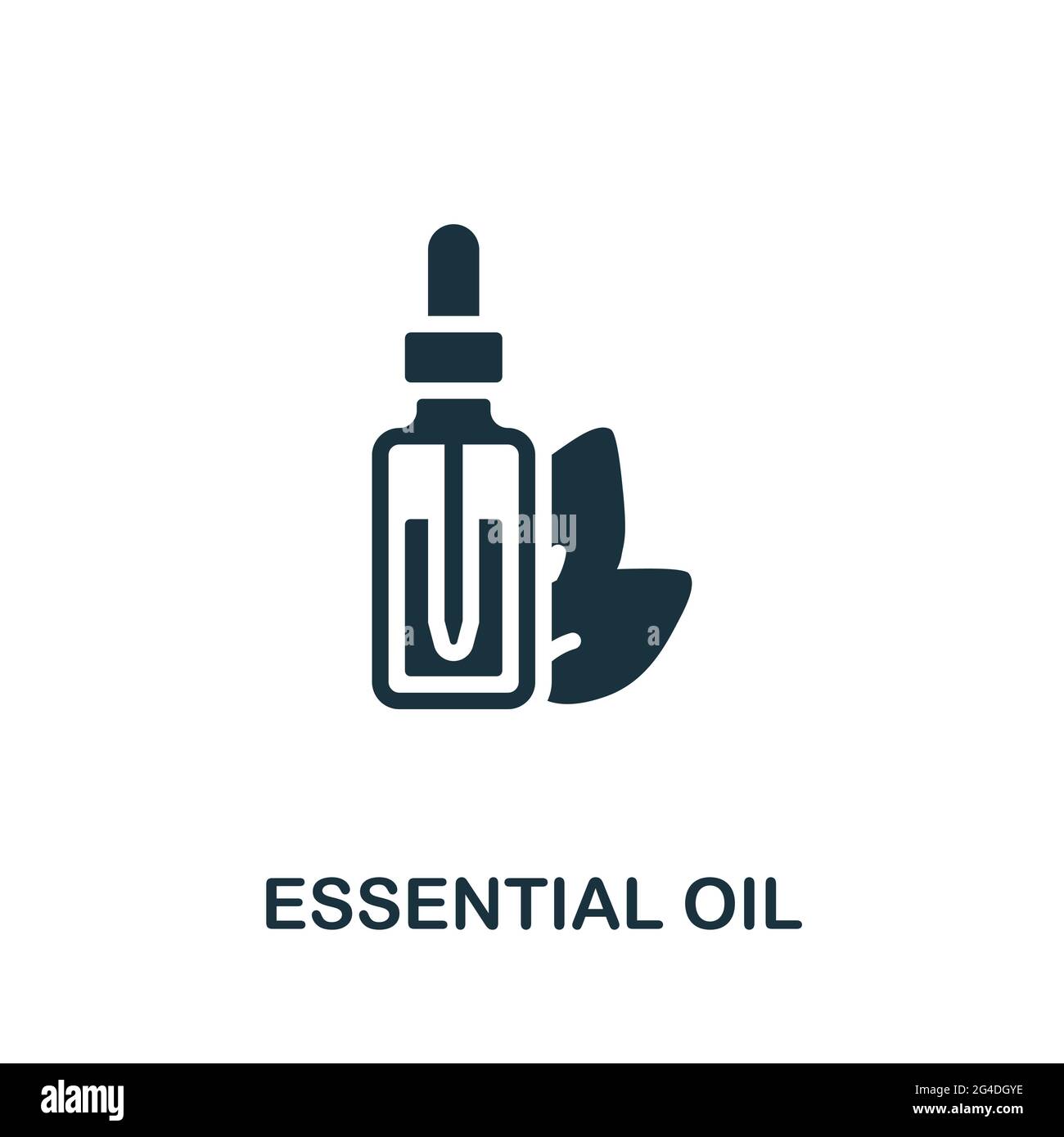 Essential Oil icon. Monochrome simple element from sauna collection ...