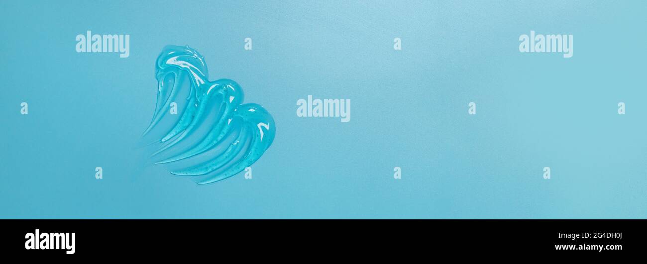 Transparent clear liquid gel cosmetic spot drops texture blue solid ...