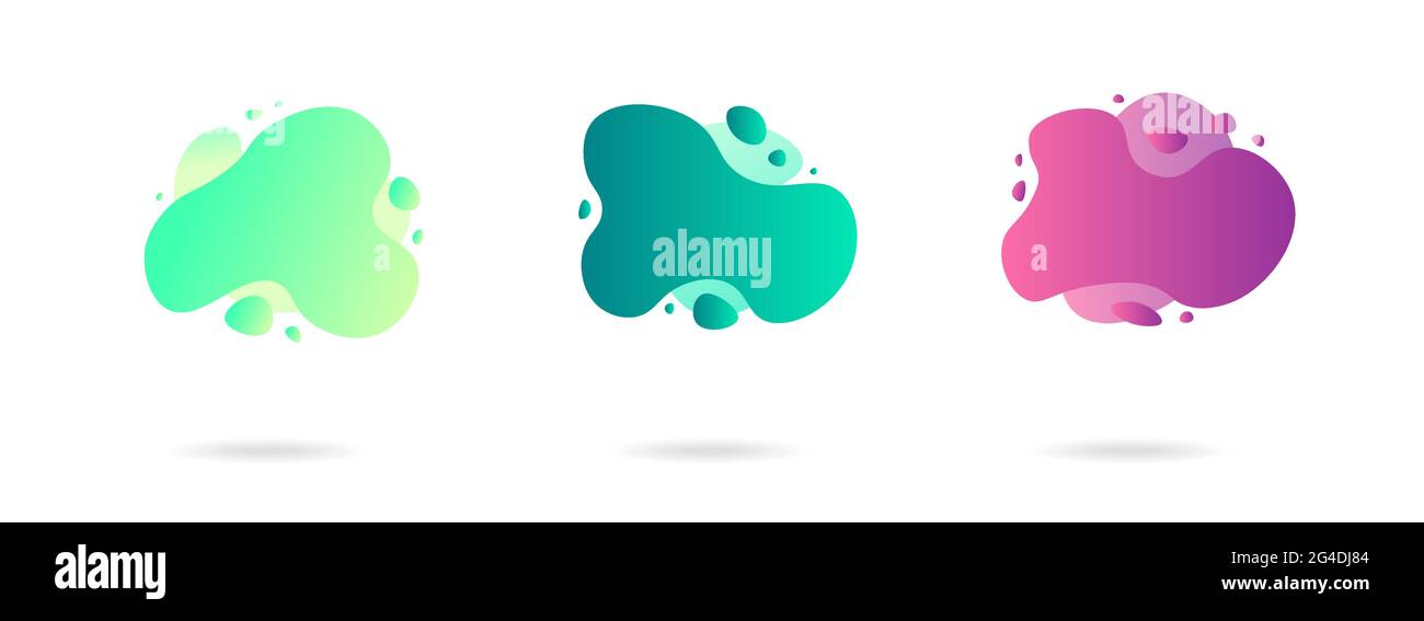 Abstract dynamic gradient graphic elements in modern style. Banners ...