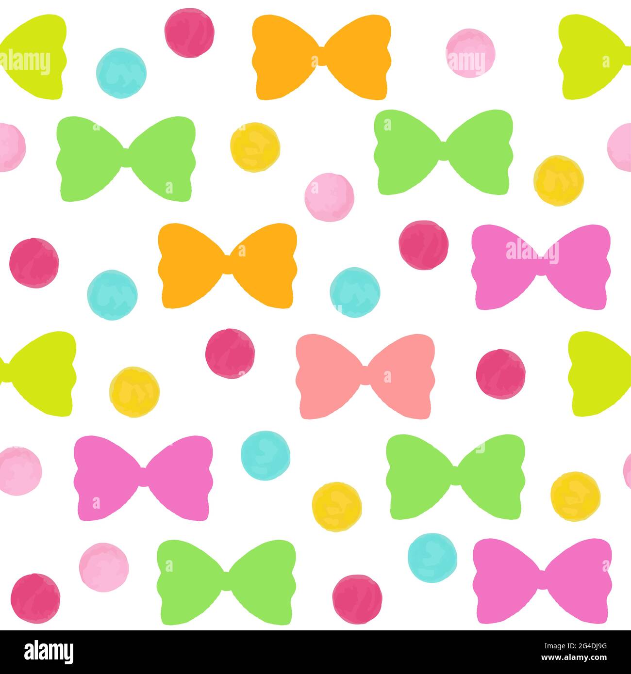 Seamless pattern with circles and bows.Wallpapers with white bows and ...